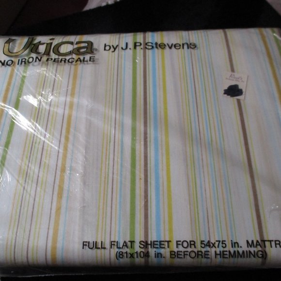 Utica | Bedding | Vintage Utica By Jp Stevens Full Flat Sheet Whisper ...